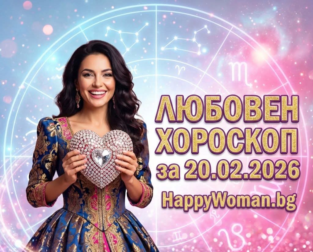 Любовен хороскоп за 20.02.2026 - Петък – Щастливите жени - HappyWoman.bg